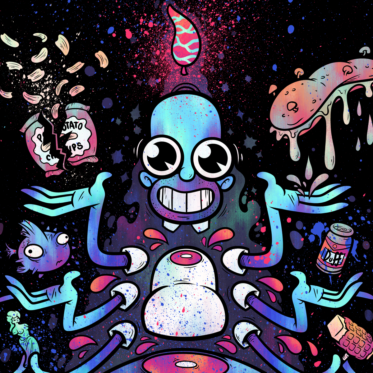 Simpsons Samsāra 13x19 Print – Sean Keeton Art